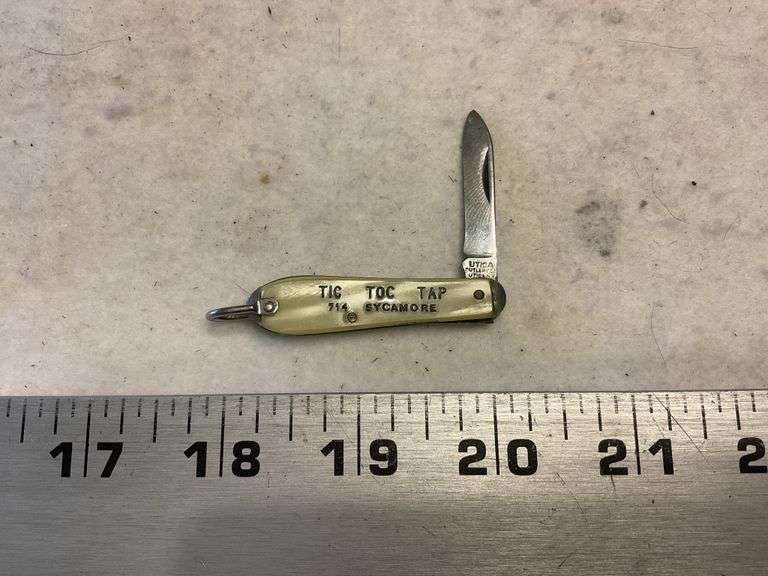 Utica tic toc tap pocket knife - Legacy Auction Company