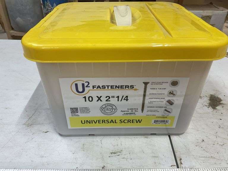 Full Box Of 10 X 2 1 4 Universal Screws Legacy Auction Company
