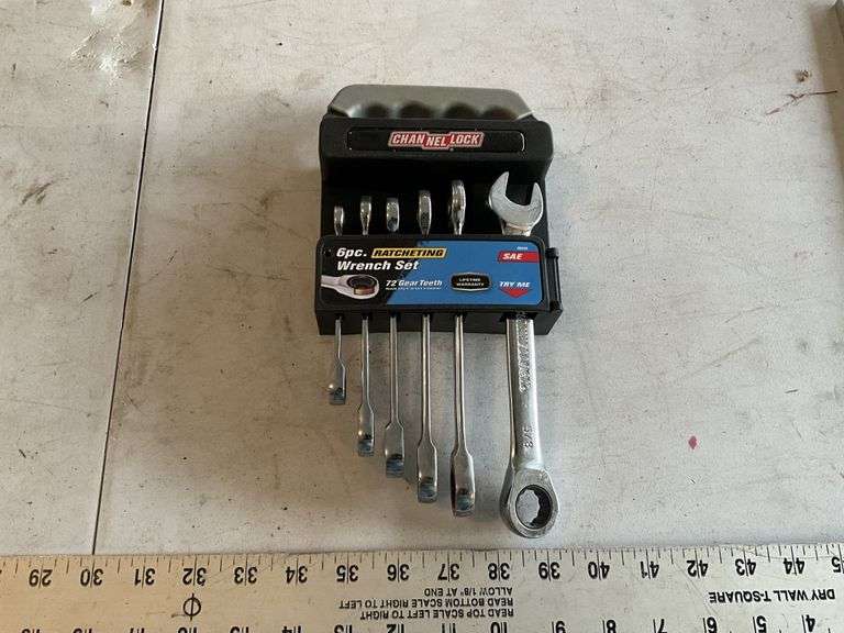 Channel lock six piece ratcheting wrench set - Legacy Auction Company