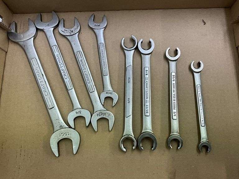 Craftsman Open end and in-line wrenches - Legacy Auction Company