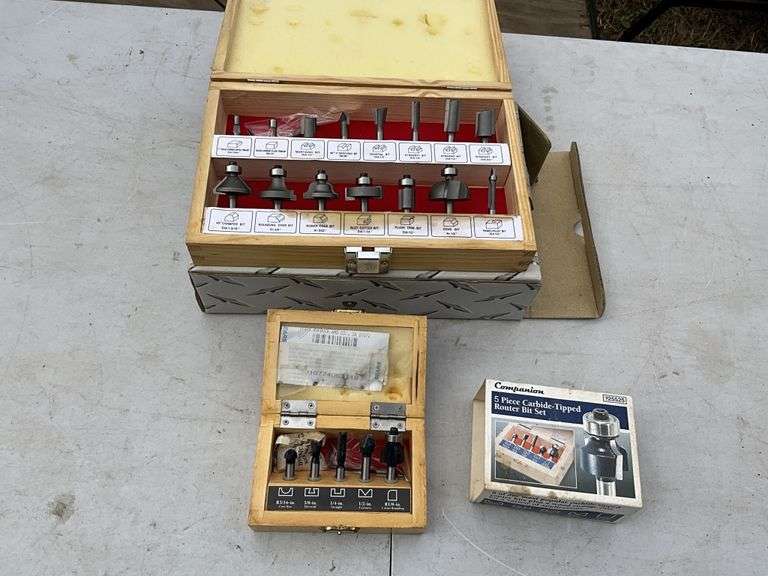 Router bit sets - Legacy Auction Company