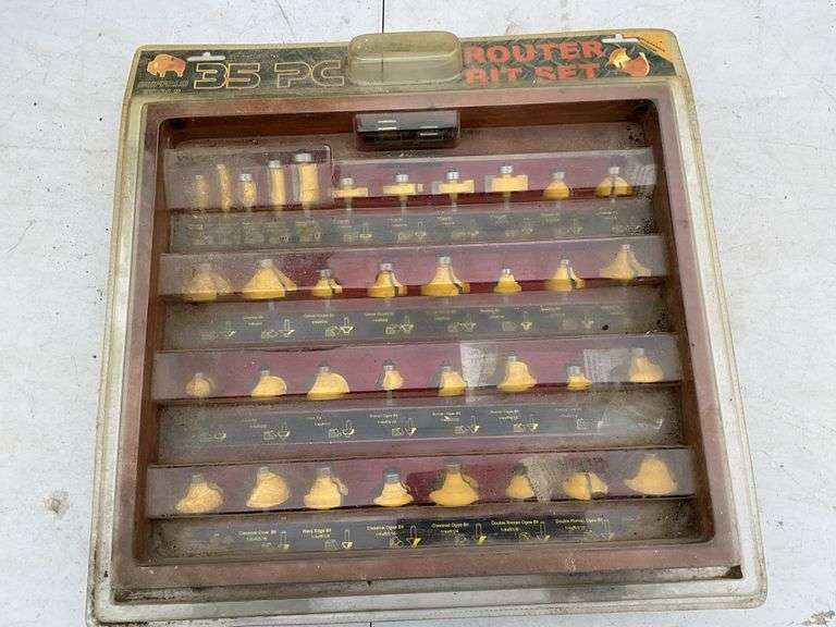 35 piece router bit set - Legacy Auction Company