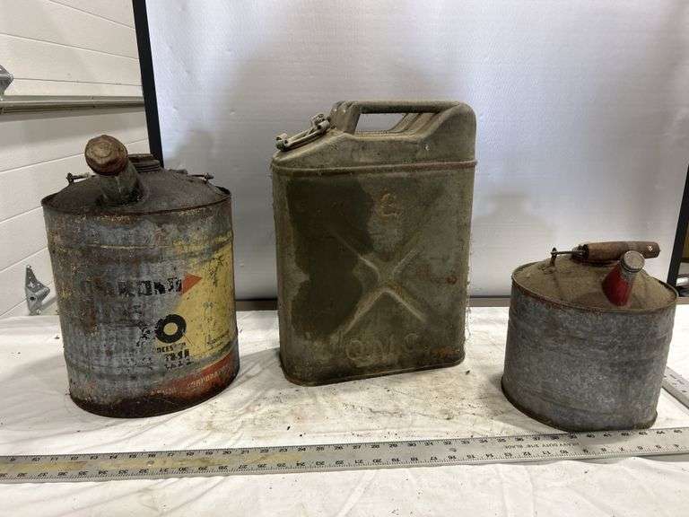 Metal fuel cans - Legacy Auction Company