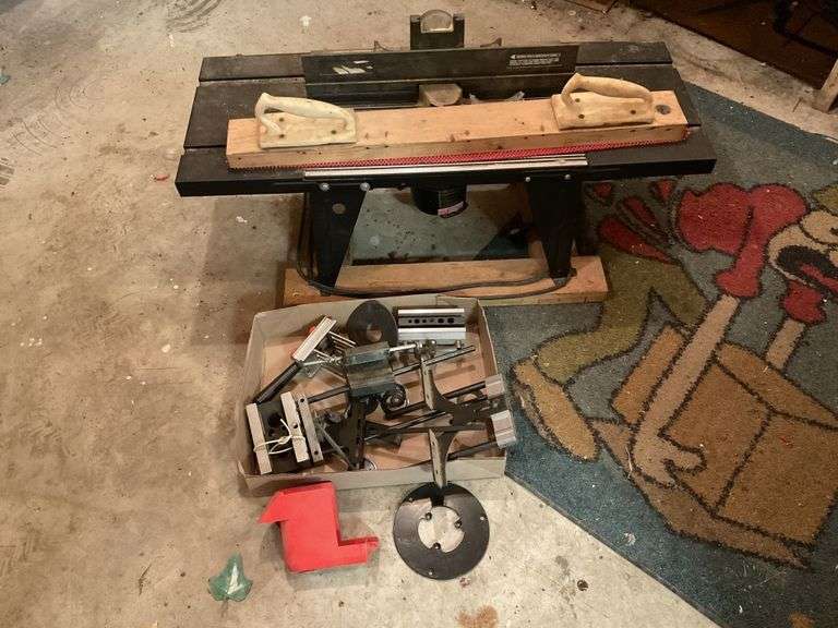 Craftsman router, table and accessories - Legacy Auction Company