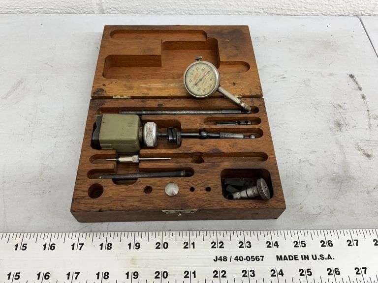 Lufkin Back plunger type dial indicator and stand - Legacy Auction Company