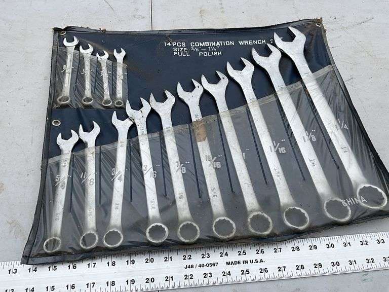 14 piece combination wrench set - Legacy Auction Company