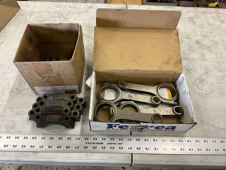 caps and small block Chevy piston rods - Legacy Auction Company