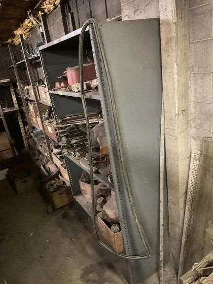 Metal cabinet with automotive parts, 48"x 85"x - Legacy Auction Company