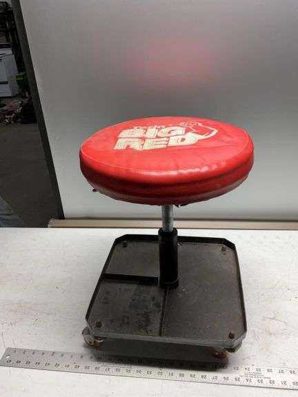 Big Red shop stool - Legacy Auction Company