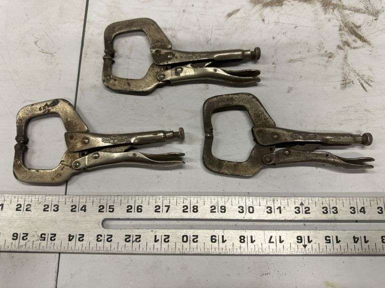 3 small vise grip welding clamps - Legacy Auction Company