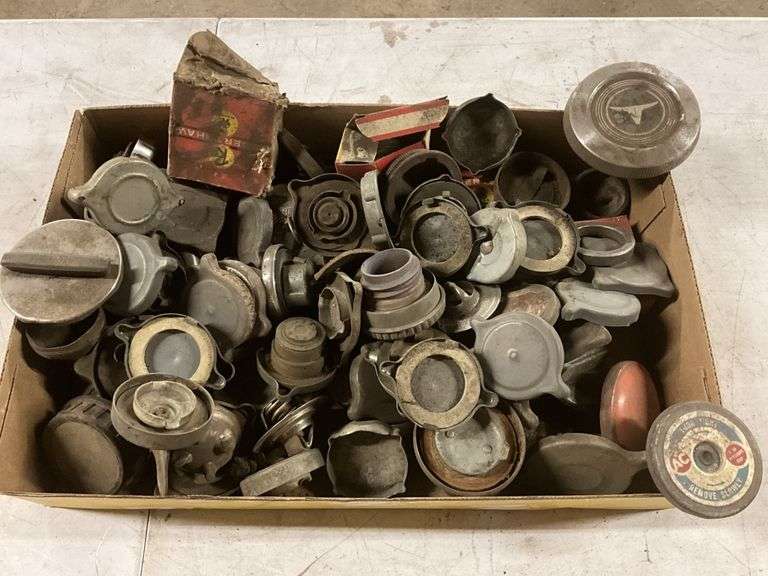 Vintage Gas and radiator caps - Legacy Auction Company