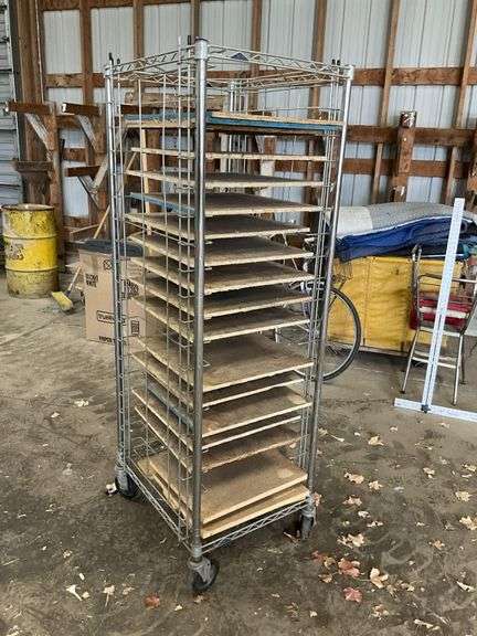 68" tall rolling rack. 22 x 27 - Legacy Auction Company