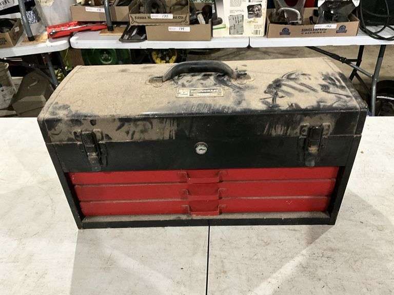 Penncraft toolbox with contents - Legacy Auction Company