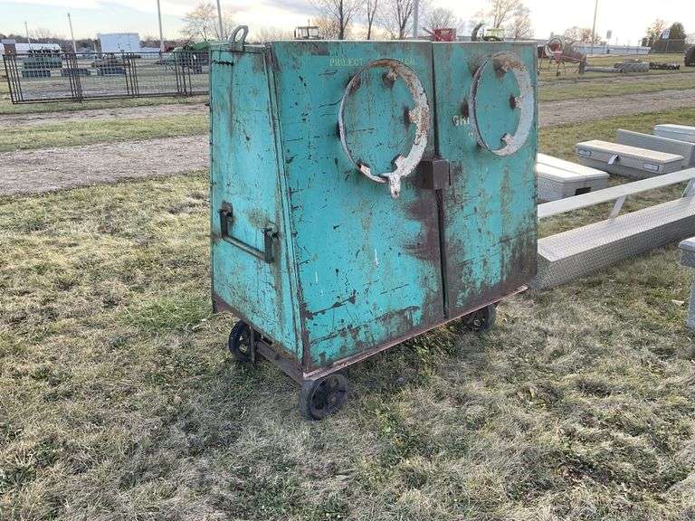 Electrical job box on casters, 5' x33"x 62" - Legacy Auction Company
