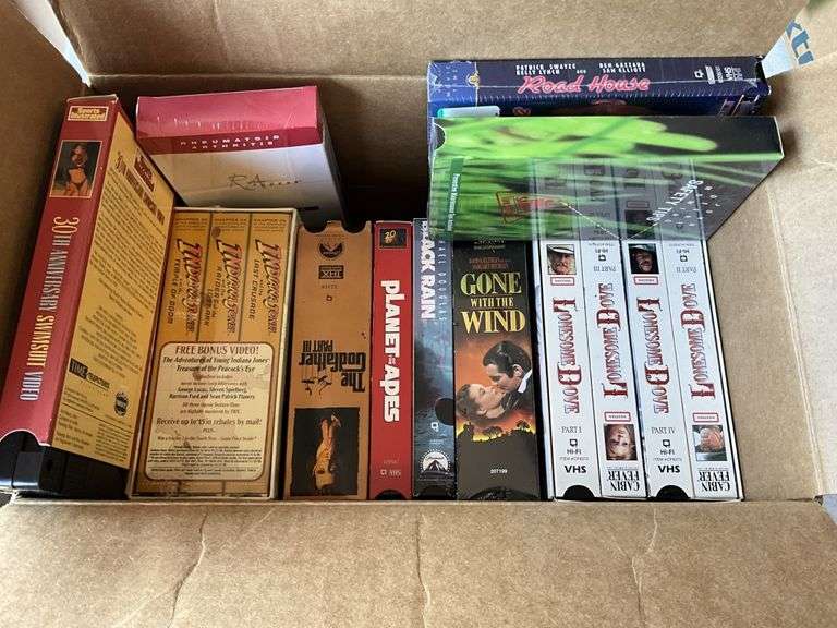 VHS tapes, 8 Track tapes - Legacy Auction Company