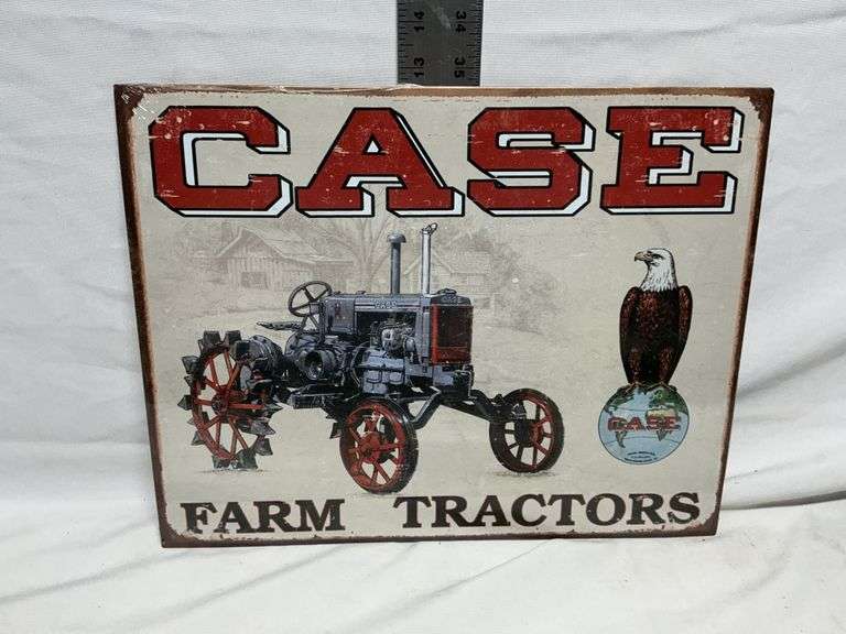 Case tractor sign - Legacy Auction Company