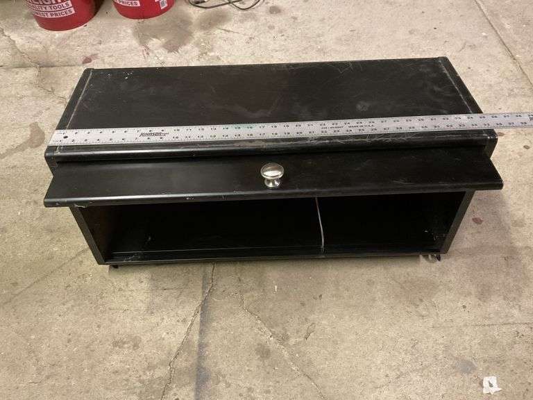 Metal stacking storage box - Legacy Auction Company