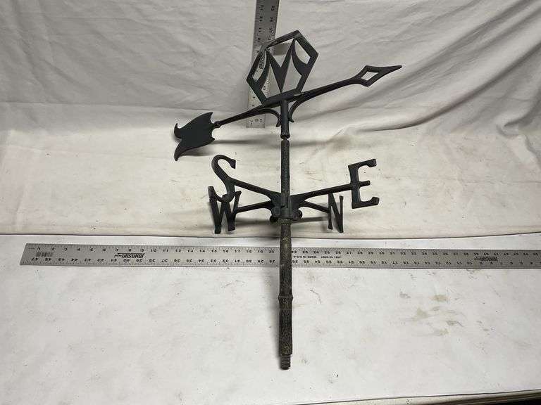 Metal Morton building weathervane - Legacy Auction Company