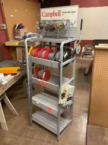 Campbell chain and cable display with chain and - Legacy Auction Company
