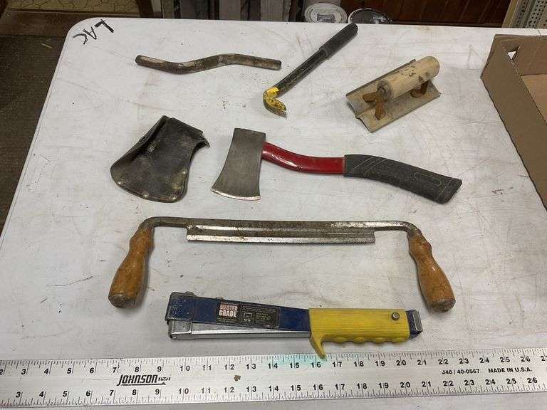 Greenlee draw knife, hatchet, bar etc. - Legacy Auction Company