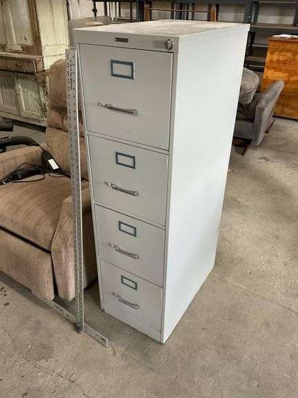 Anderson Hickey 4- drawer file cabinet, no key - Legacy Auction Company