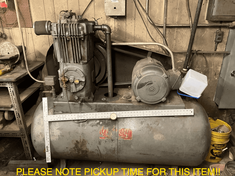 Large air compressor. 10 hp three phase. Has been - Legacy Auction Company