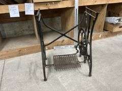 Treadle sewing machine base - Legacy Auction Company
