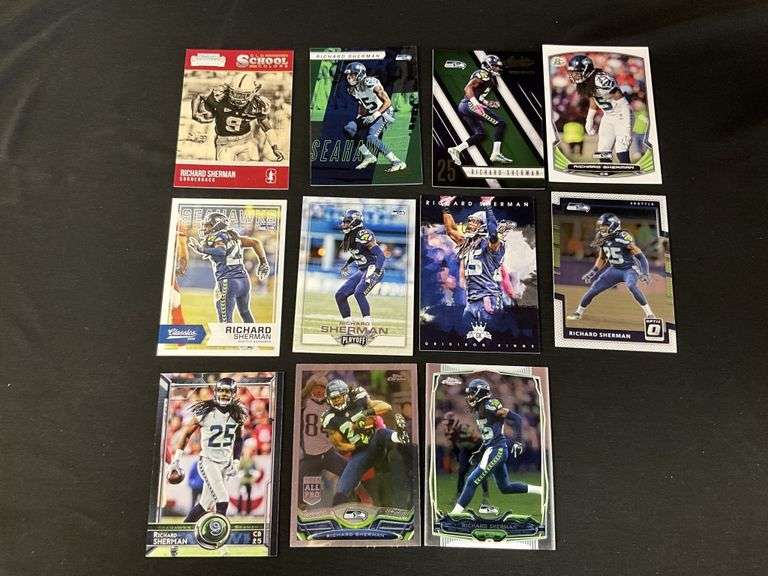 11 Richard Sherman Seattle Seahawks cards - Legacy Auction Company