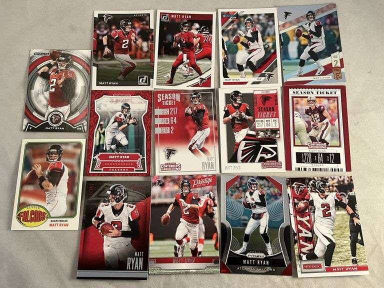 14 Matt Ryan, Atlanta Falcons cards - Legacy Auction Company