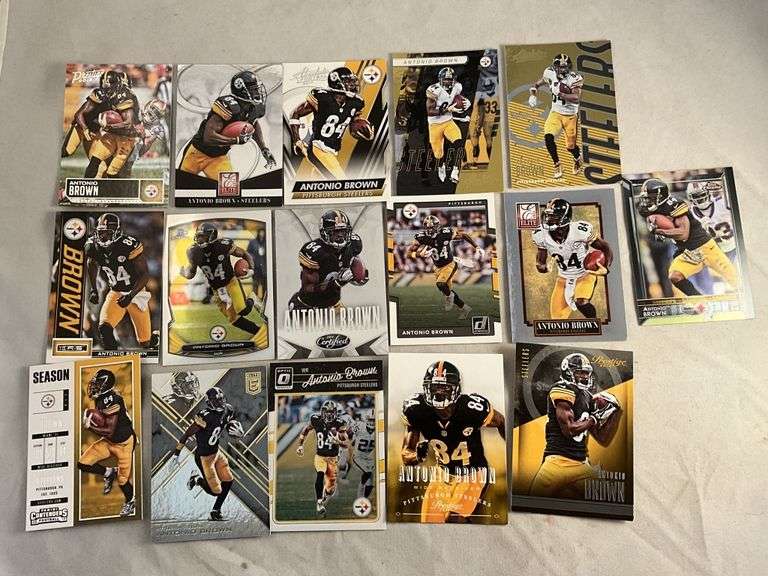 16 Antonio Brown, Pittsburgh Steelers cards - Legacy Auction Company