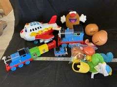 Thomas the Train, airplane toy, Mr. Potato Head - Legacy Auction Company