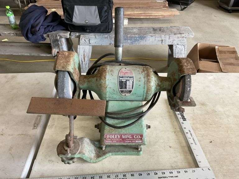Foley 6” Bench grinder. Works - Legacy Auction Company