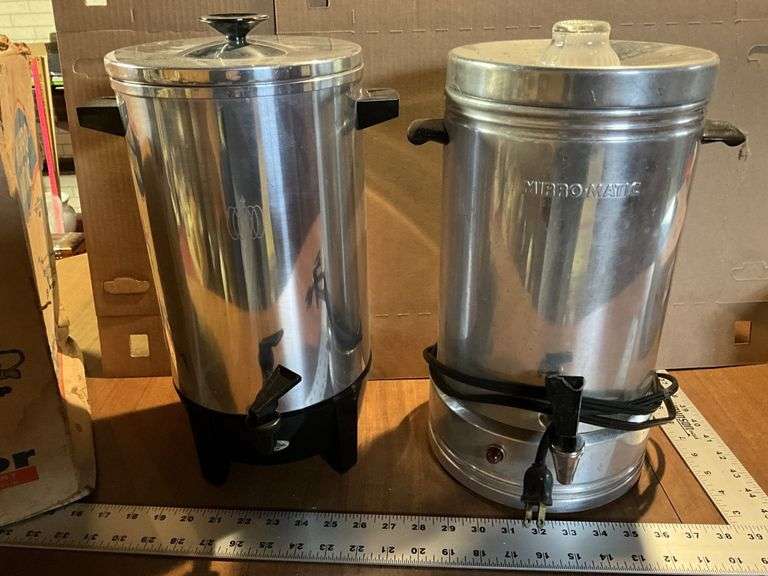 2 coffee percolators - Legacy Auction Company