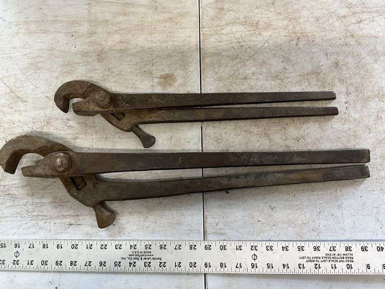 Vintage railroad blacksmith tools - Legacy Auction Company