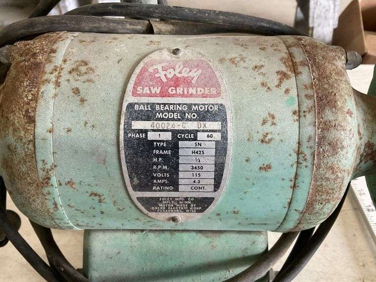 Foley 6” Bench grinder. Works - Legacy Auction Company