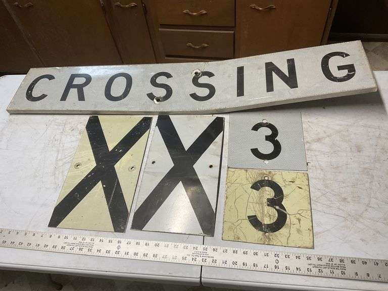 Assorted Aluminum Railroad signs - Legacy Auction Company