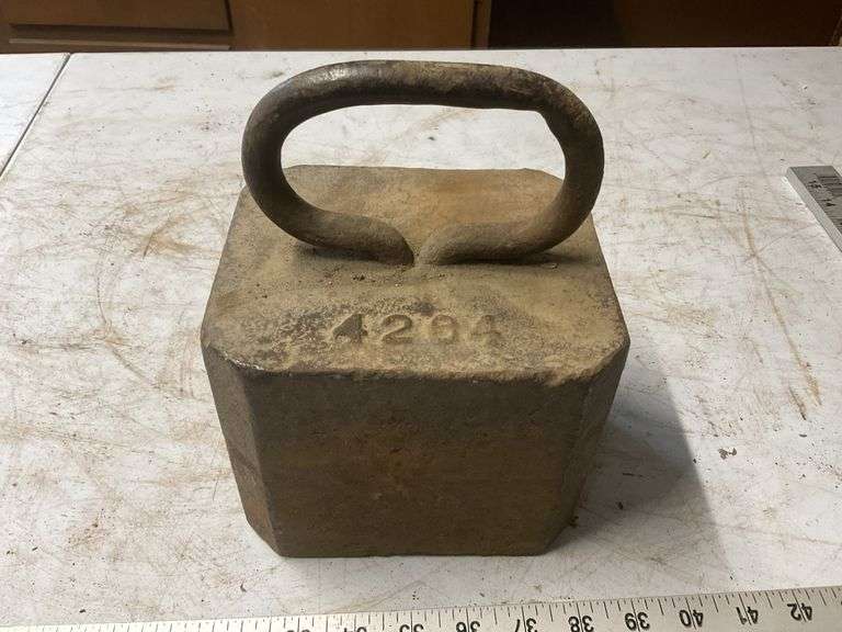 Vintage 50 pound weight - Legacy Auction Company