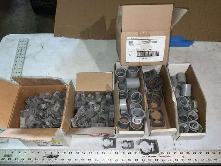 Assorted conduit quick latches, terminal - Legacy Auction Company