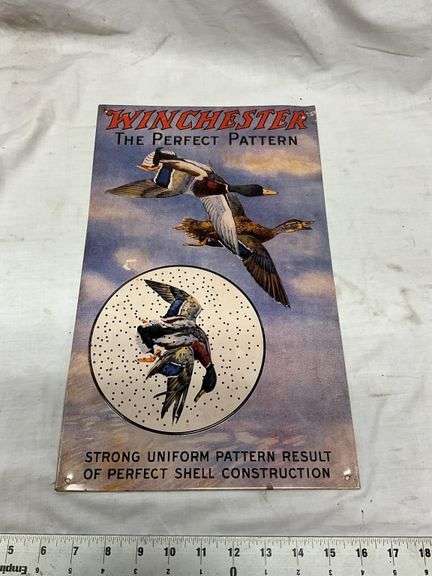 Winchester tin sign - Legacy Auction Company