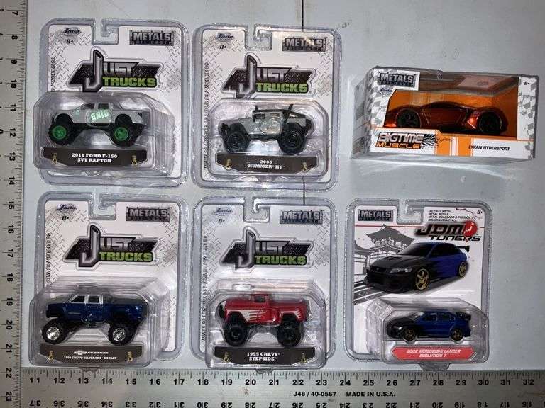 6 Jada die-cast metal cars - Legacy Auction Company