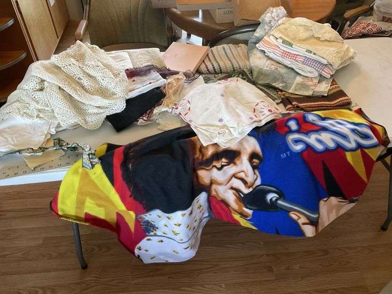 Elvis blanket table cloths rugs etc. - Legacy Auction Company