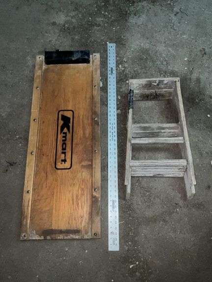 Kmart creeper, step ladder - Legacy Auction Company