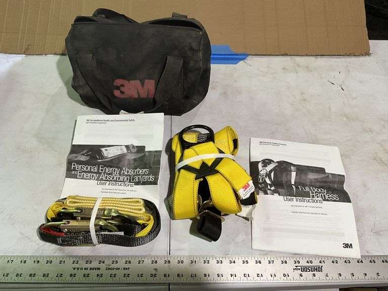 3M full body harness, 3M energy absorber and - Legacy Auction Company