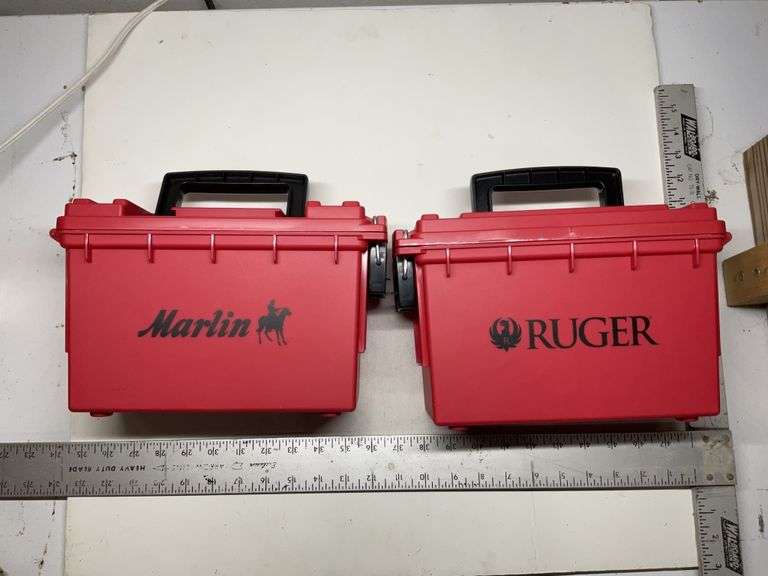 2- Ruger/Marlin ammo boxes - Legacy Auction Company