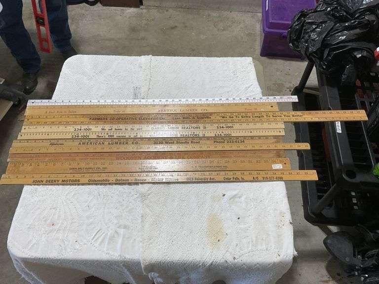 Measuring sticks - Legacy Auction Company