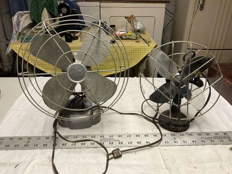 Two vintage fans - Legacy Auction Company