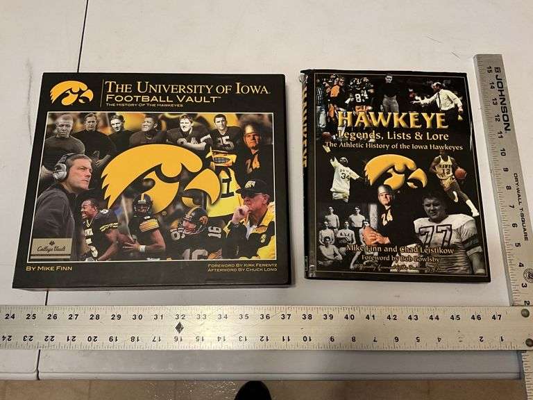Hawkeye book and football History Vault - Legacy Auction Company