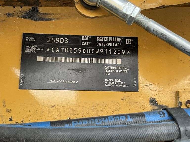 Cat 259D3 skid loader - Legacy Auction Company