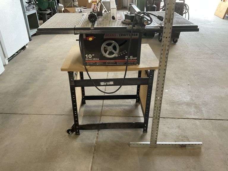 Craftsman 10" table saw with stand - Legacy Auction Company