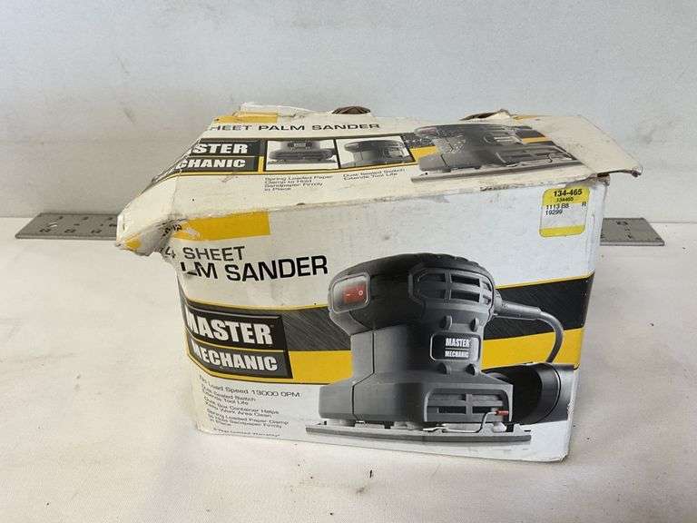 Master Mechanic 1/4 sheet palm sander - Legacy Auction Company